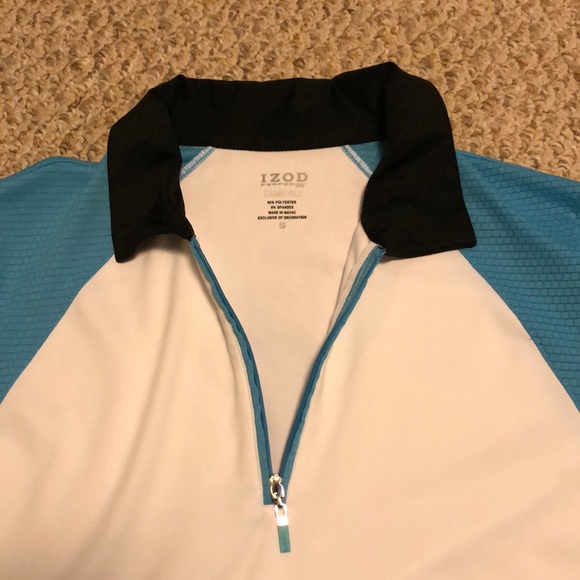 Izod | Tops | Izod Performx Shirt With Zipper | Poshmark